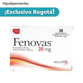 Fenovas 135+20 Mg Caja X 30 | Audifarma Droguerías
